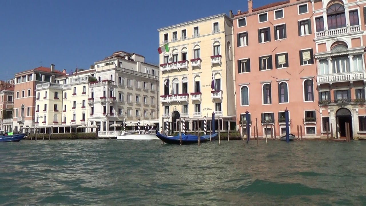 Gondola ride along Grand Canal, Venice, Italy - YouTube