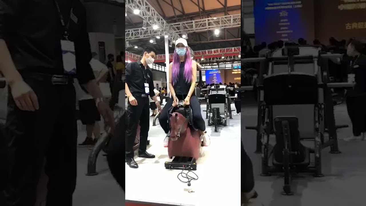 Horse riding machine - YouTube