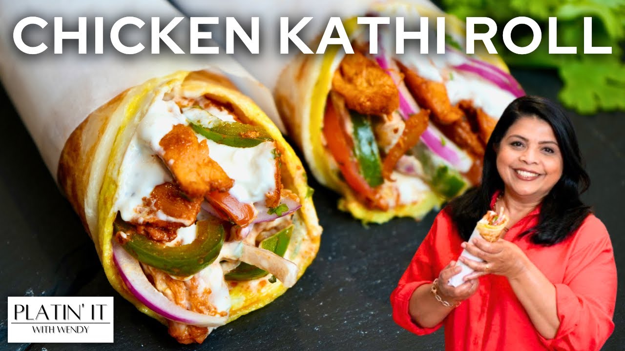 The BEST Chicken Kathi Roll | Easy Chicken Roll Paratha - YouTube