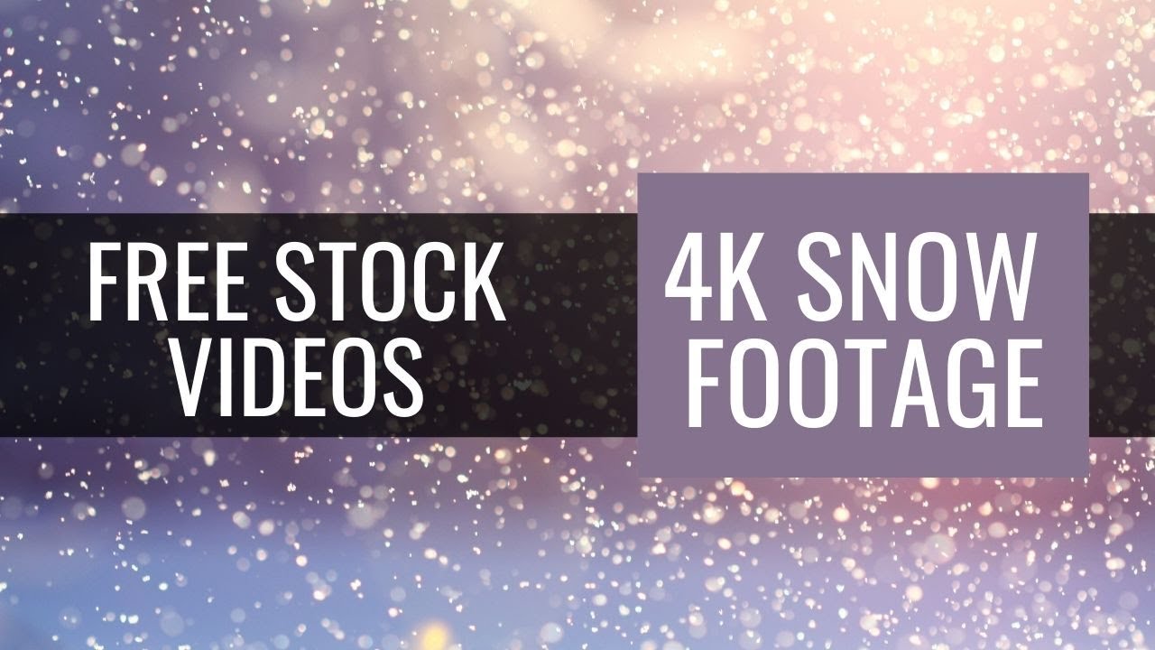 Top Free Stock Videos - 4K Snow Footage - Free to Use - YouTube