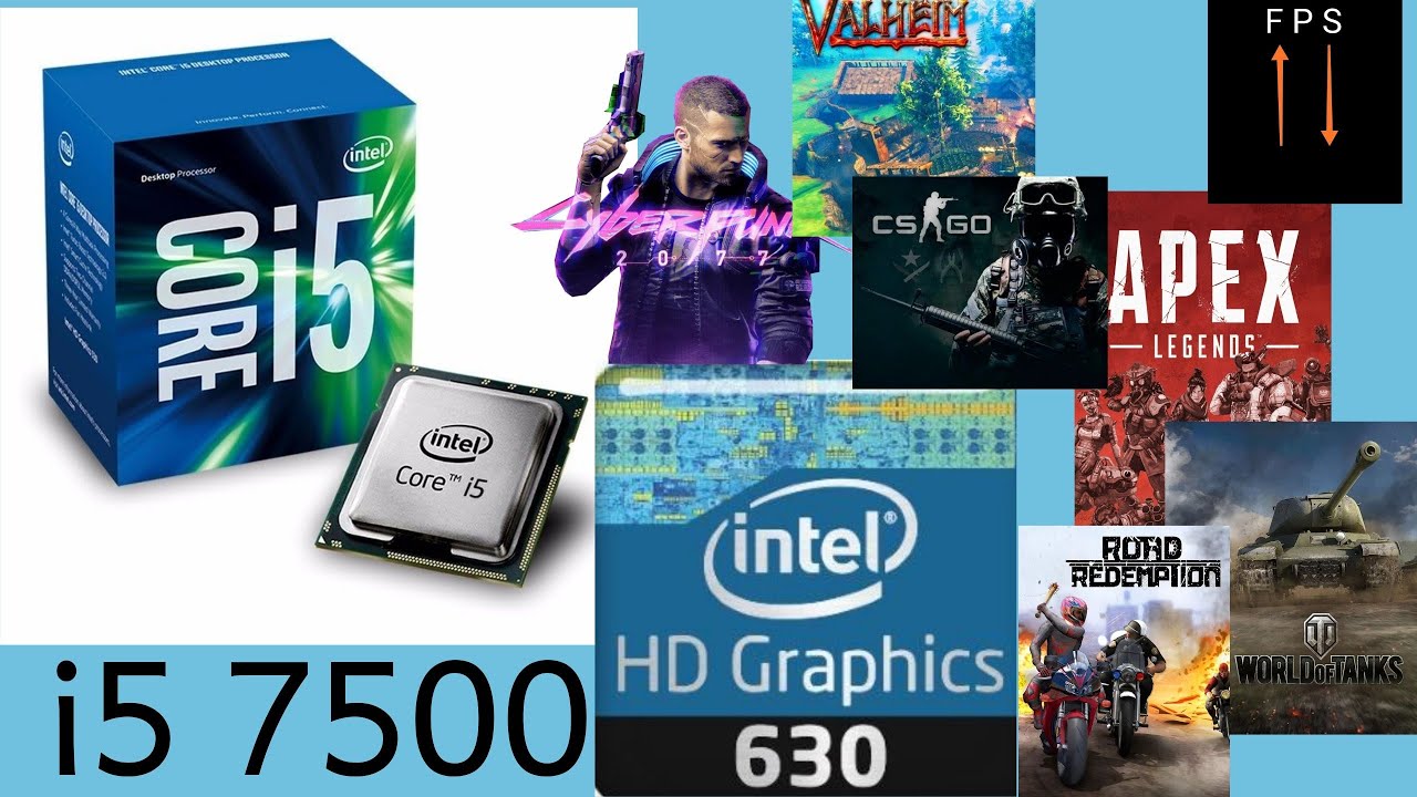 i5 7500 + UHD Graphics 630 fps - YouTube