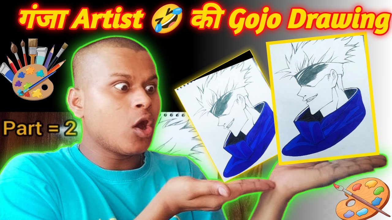 How to draw gojo drawing step by step || gojo drawing easy ...