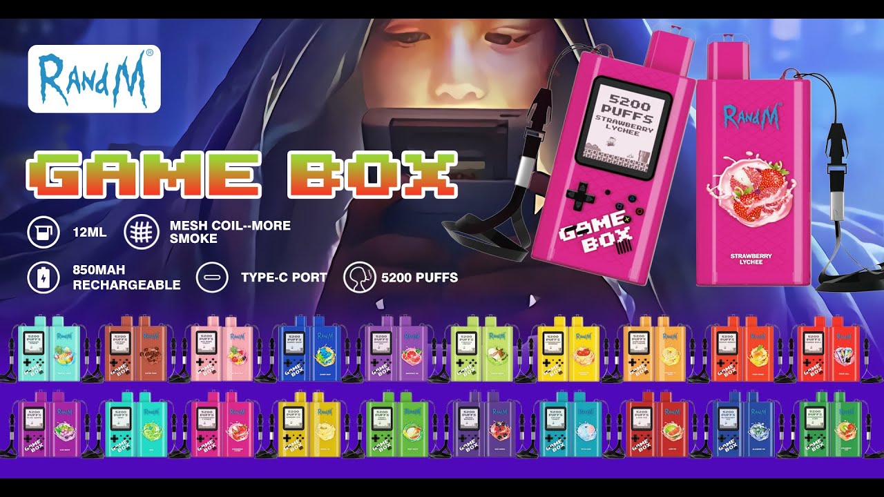 New Model RandM Game Box 5200 Puffs - YouTube