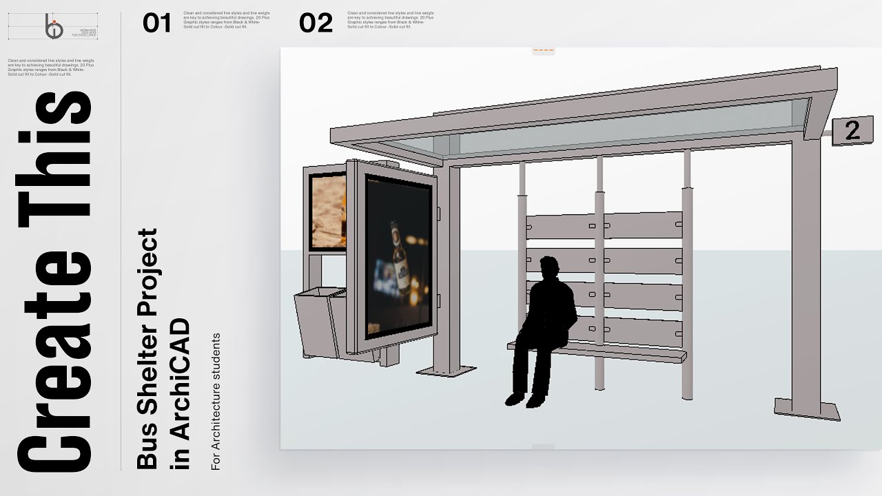 ArchiCAD 26 for Students | Create This Visual Appealing Bus Shelter ...