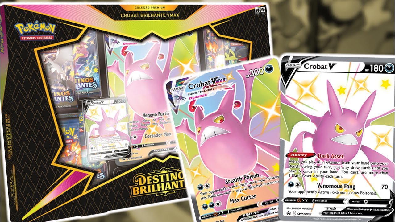 ABRINDO MAIS PACOTINHOS!!! BOX DO CROBAT Vmax SHINY!! - Pokémon ...