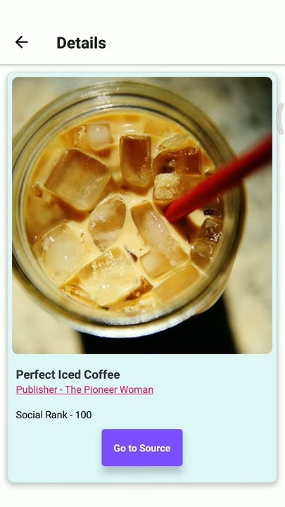 React Native Recipe App Demo - YouTube