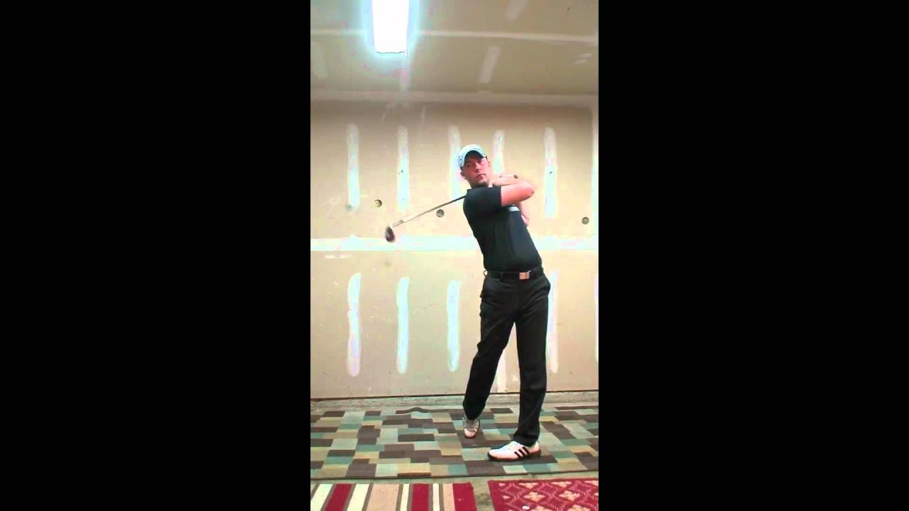 Scotts golf swing - side view - YouTube