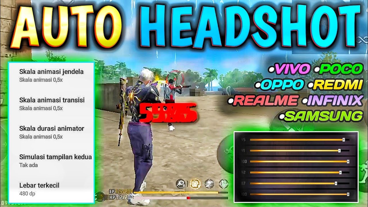 100% SENSITIVITAS FF AUTO HEADSHOT 2024🔥 Support all device📱 - YouTube