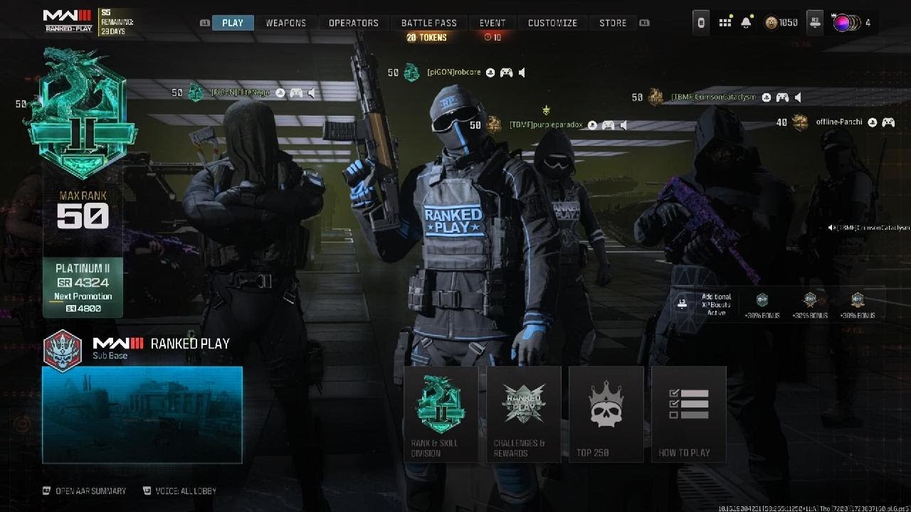 Call of Duty MW3 Ranked Hardpoint on Sub Base Win - YouTube