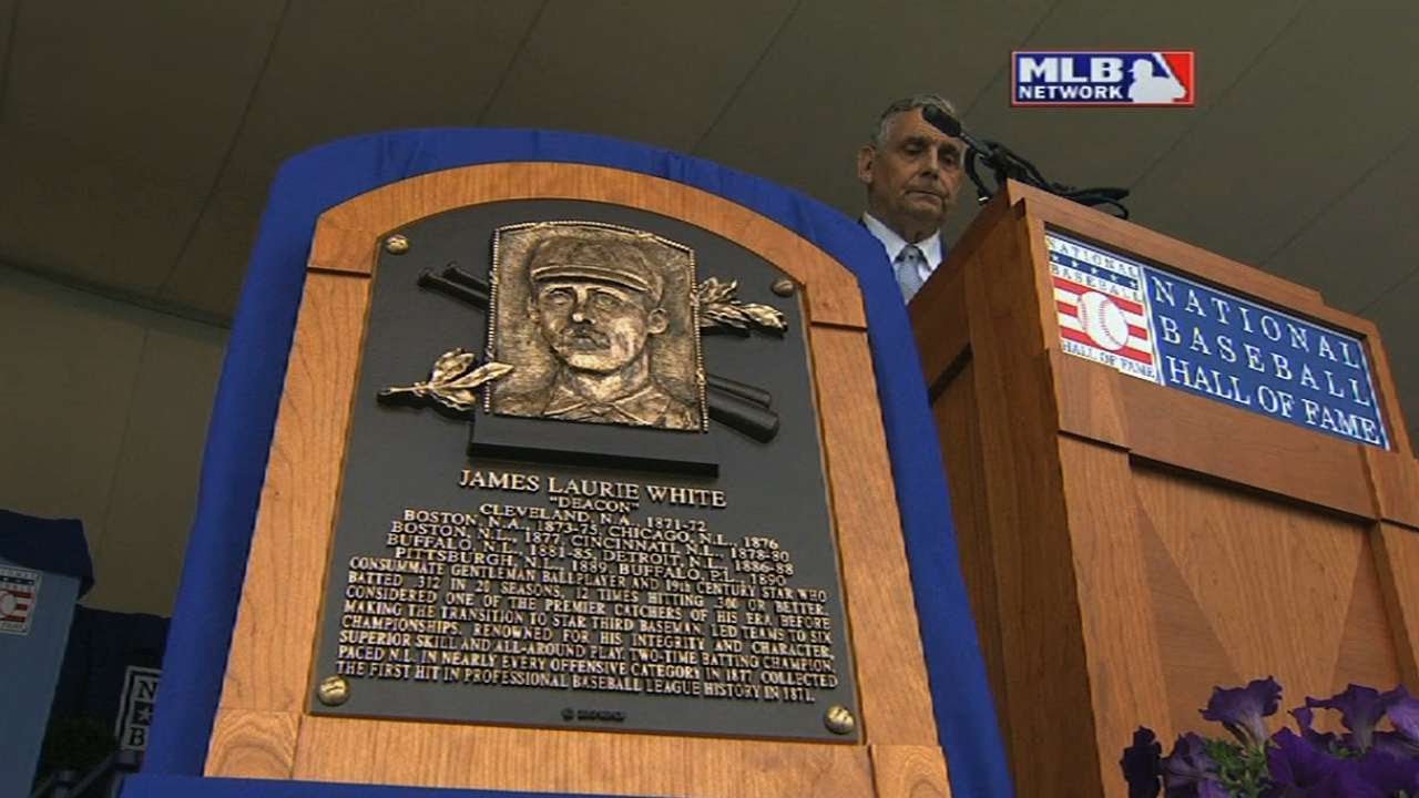 Deacon White inducted into Hall of Fame - YouTube