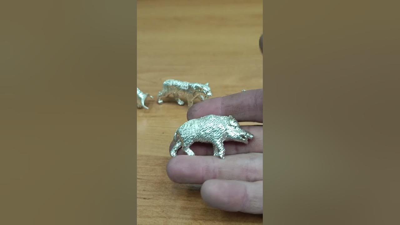Серебряные фигурки животных - YouTube