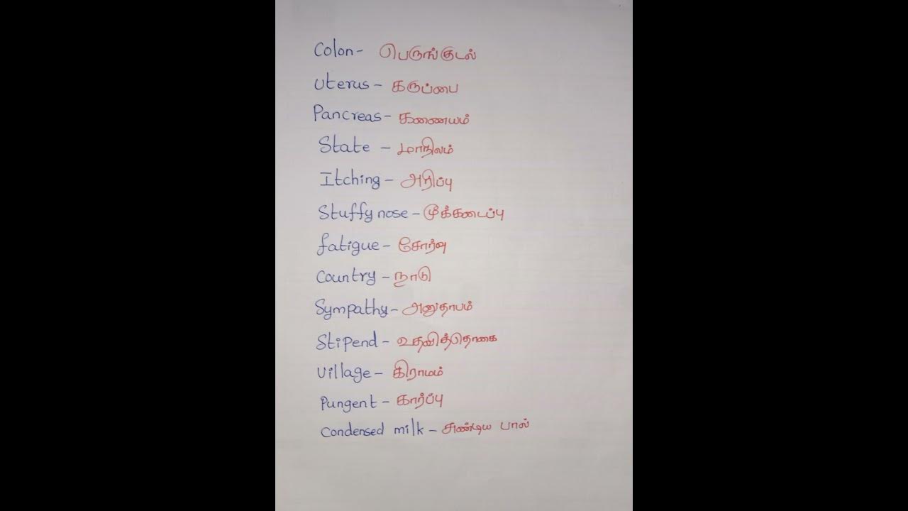 English To Tamil Meaning YouTube english-to-tamil-meaning-youtube