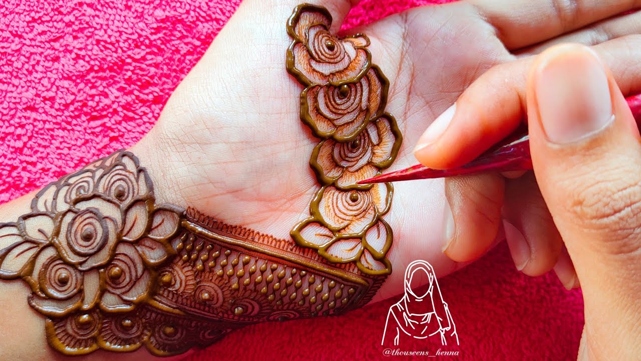 Most Beautiful, Heavy, Indian Palm Henna Design || Beautiful Bridal ...
