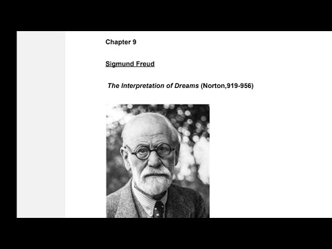 Sigmund Freud~The Interpretation of Dreams ~ Notes ~Questions ~Eng_307 ...