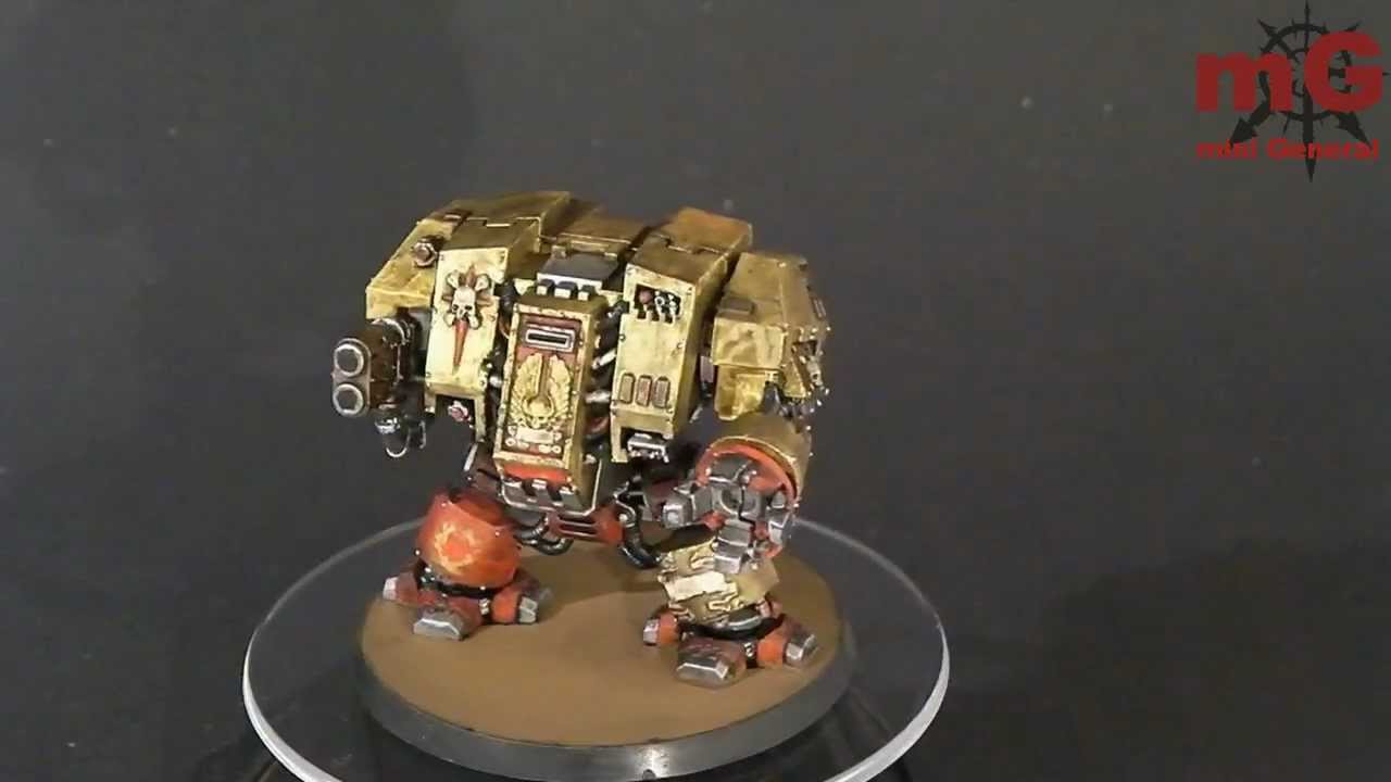 mini - 40k SM - Adeptus Custodes Dreadnought - YouTube