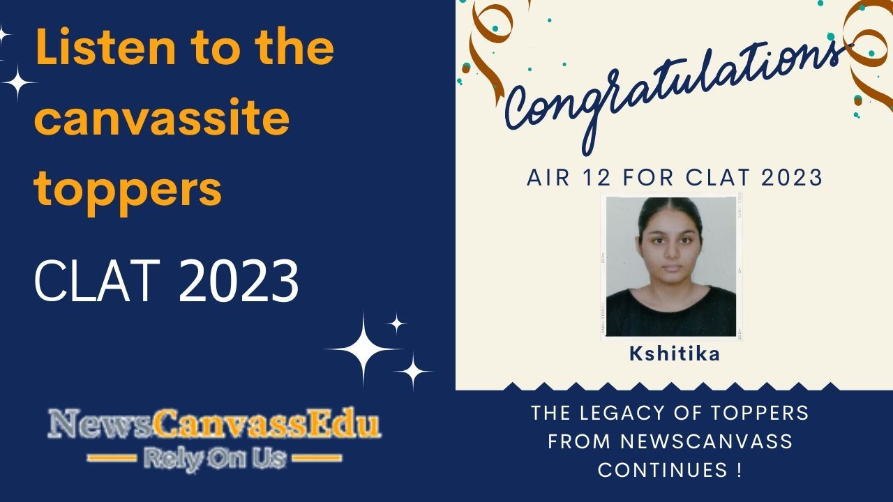 Kshitika Tyagi| CLAT AIR 12 | The Untold Story of CLAT Topper 2023 ...