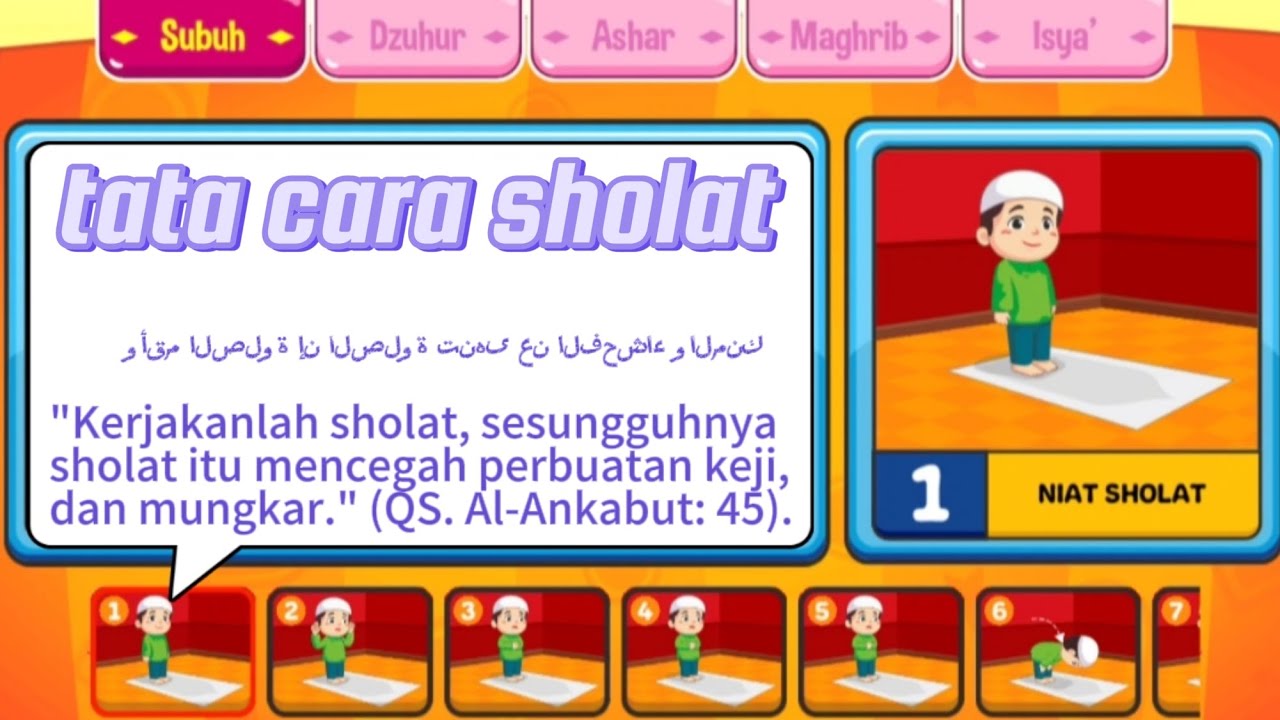 Target belajar bacaan sholat dan gerakan nya 😇 - YouTube