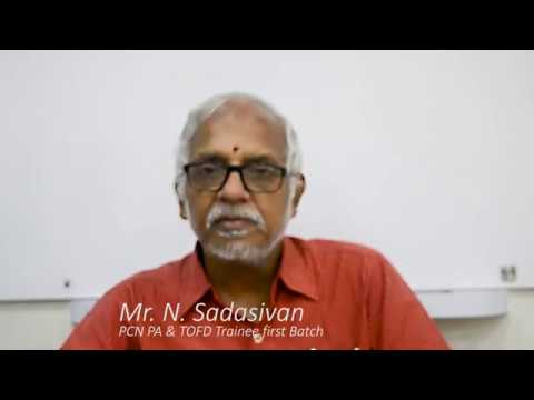 Feedback by Mr N Sadasivan for PCN training by Lavender International ...