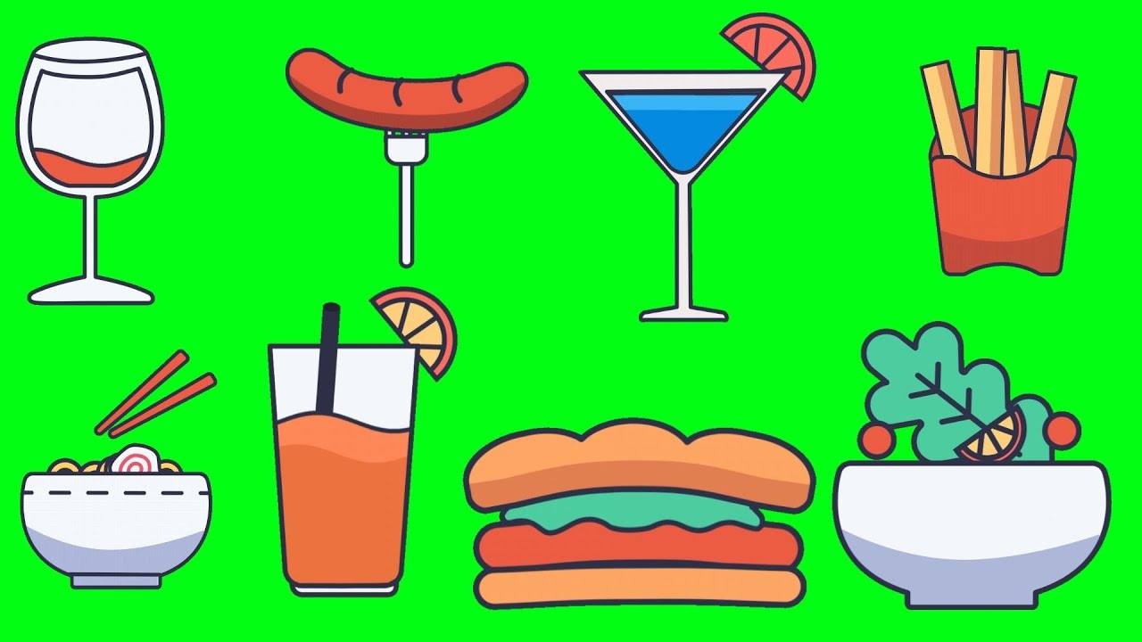 🍟 FOOD and DRINKS OVERLAYS 🌭 FREE & DOWNLOAD LINK - YouTube