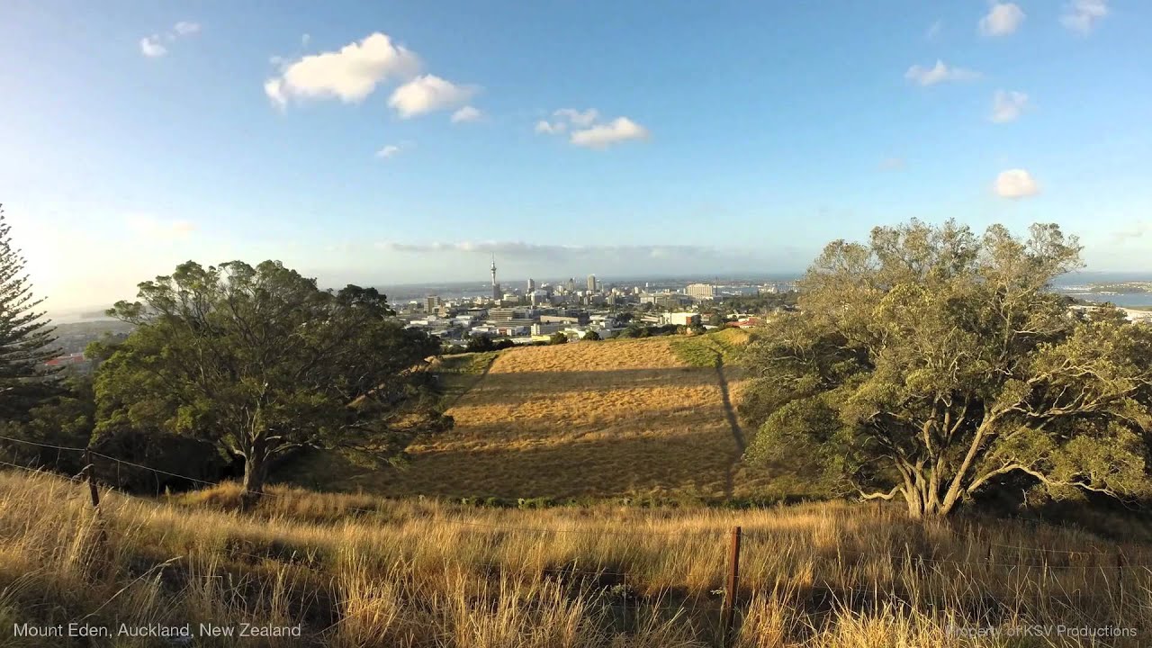 Auckland sunset from Mount Eden, New Zealand (time lapse) - YouTube