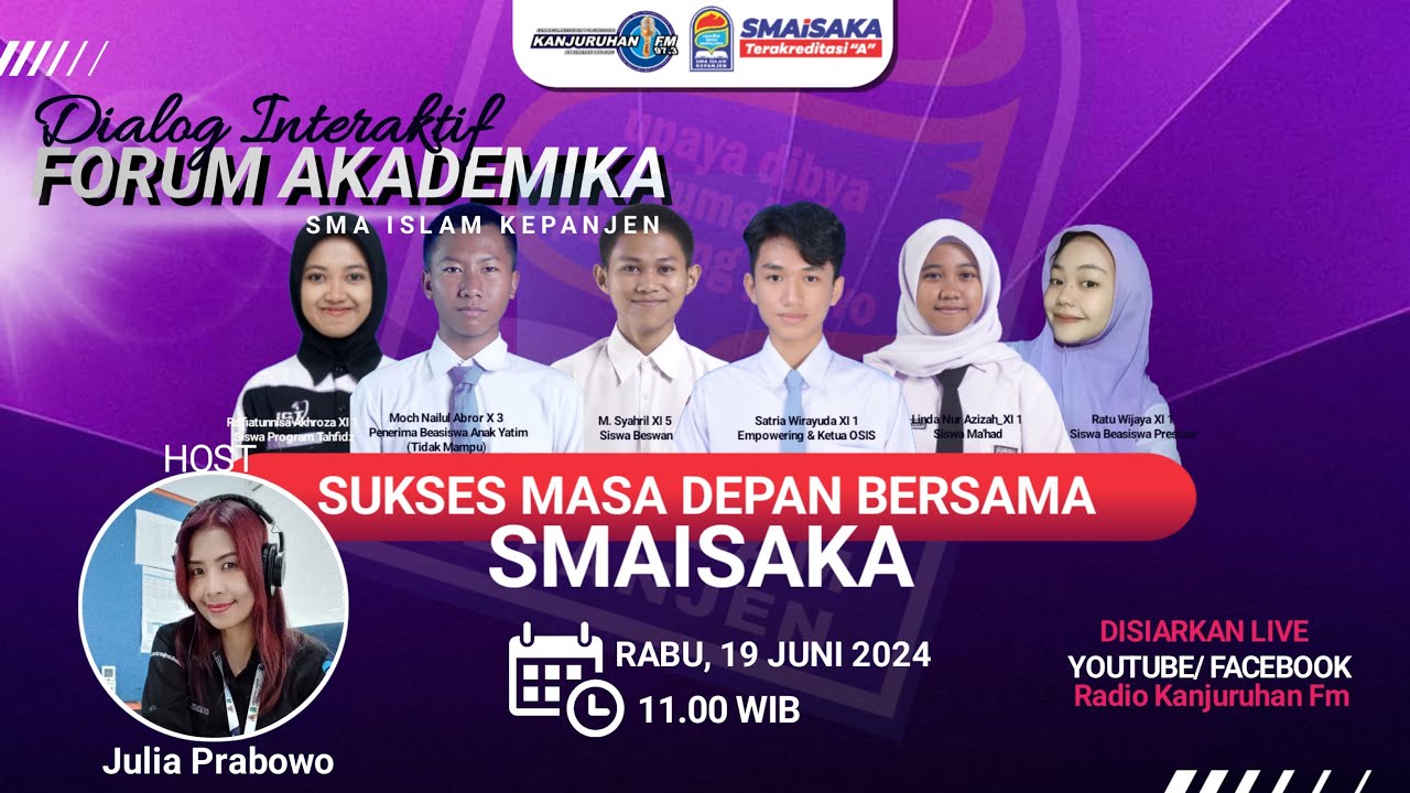 🔴LIVE FORUM AKADEMIKA BERSAMA SMAISAKA KEPANJEN - YouTube