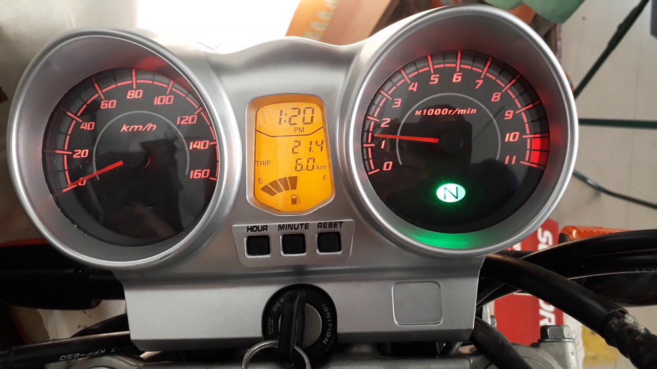New speedometer for Honda CBF 250 - YouTube