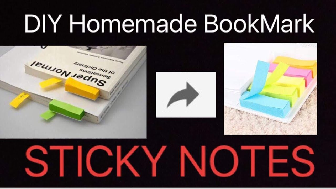 DIY Homemade Bookmark Sticky Notes Bookmark Sticky Notes Tutorial Try DIY Homemade Bookmark Sticky Notes Bookmark Sticky Notes Tutorial Try