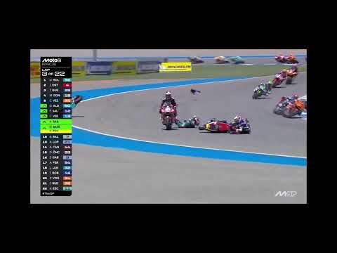 MotoGP David Alonso nasty crash ! I hope he recovers 
