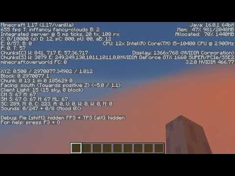 Minecraft World Record (3,000,000) Blocks fallen in vanilla Minecraft 1 ...