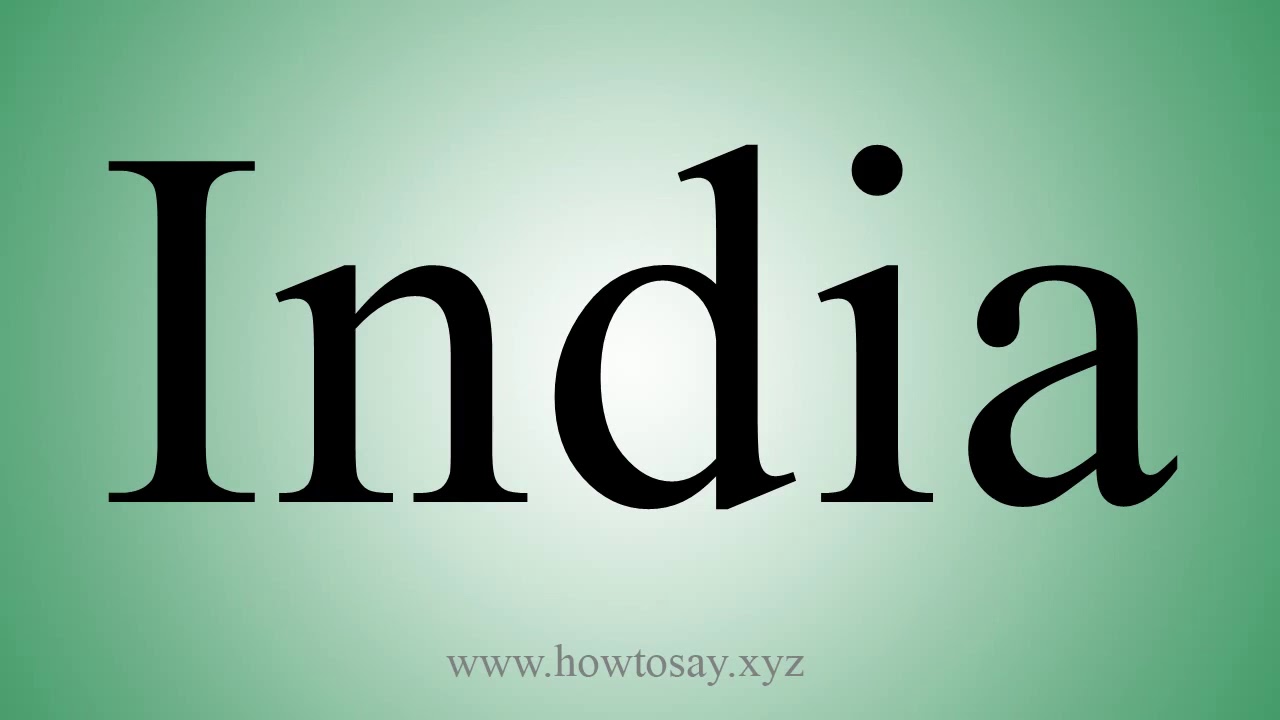 Pronounce India as an Australian - YouTube