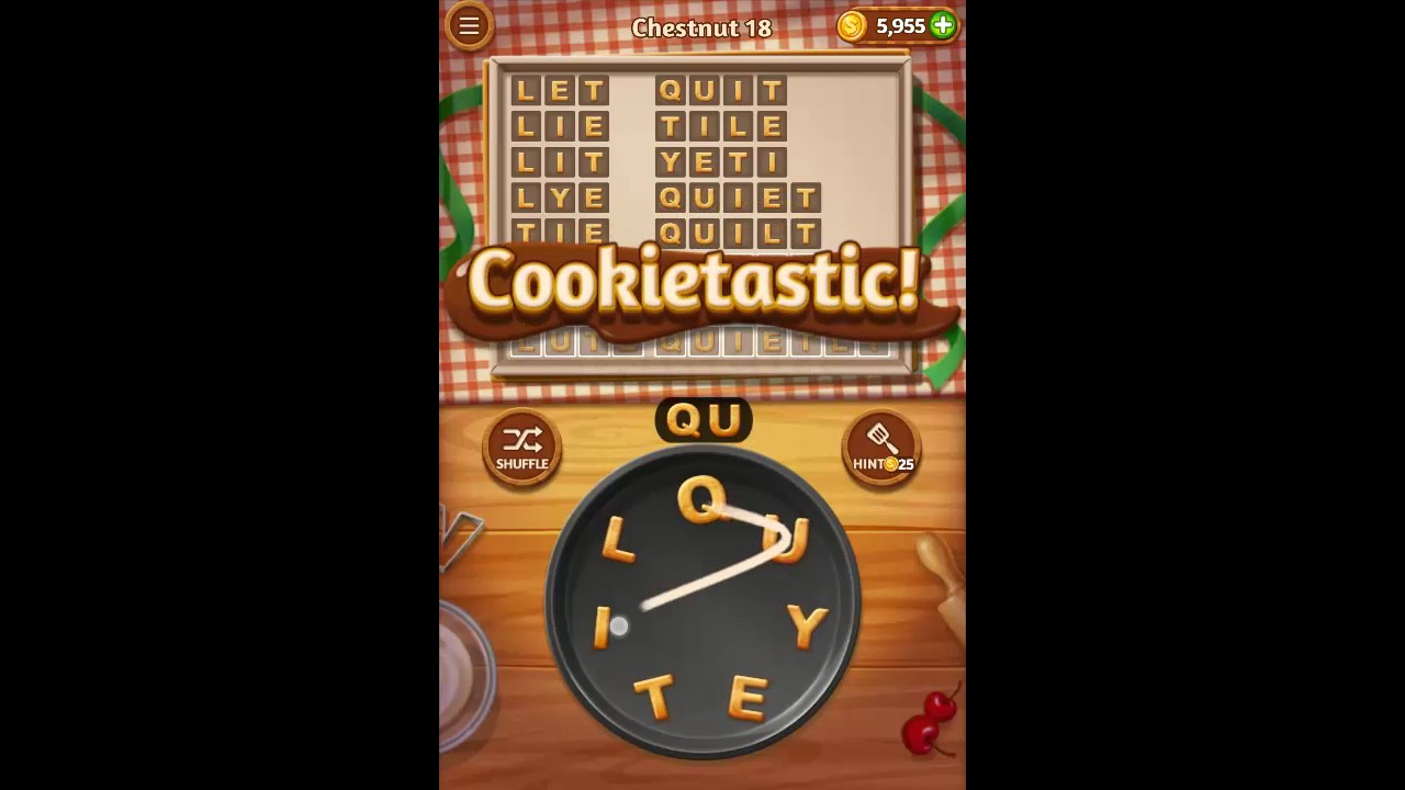 Word Cookies Chestnut Pack Level 18 Answers - YouTube