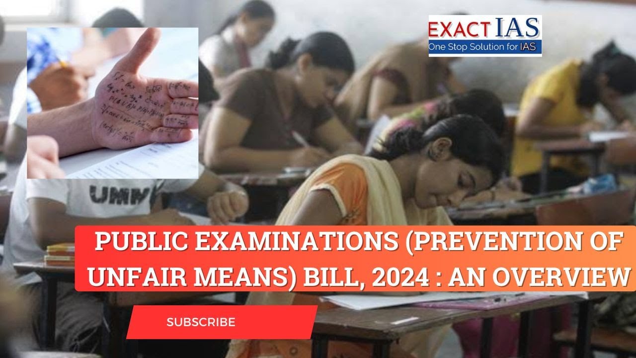 Public Examination Prevention of Unfair Means Bill,2024 ...