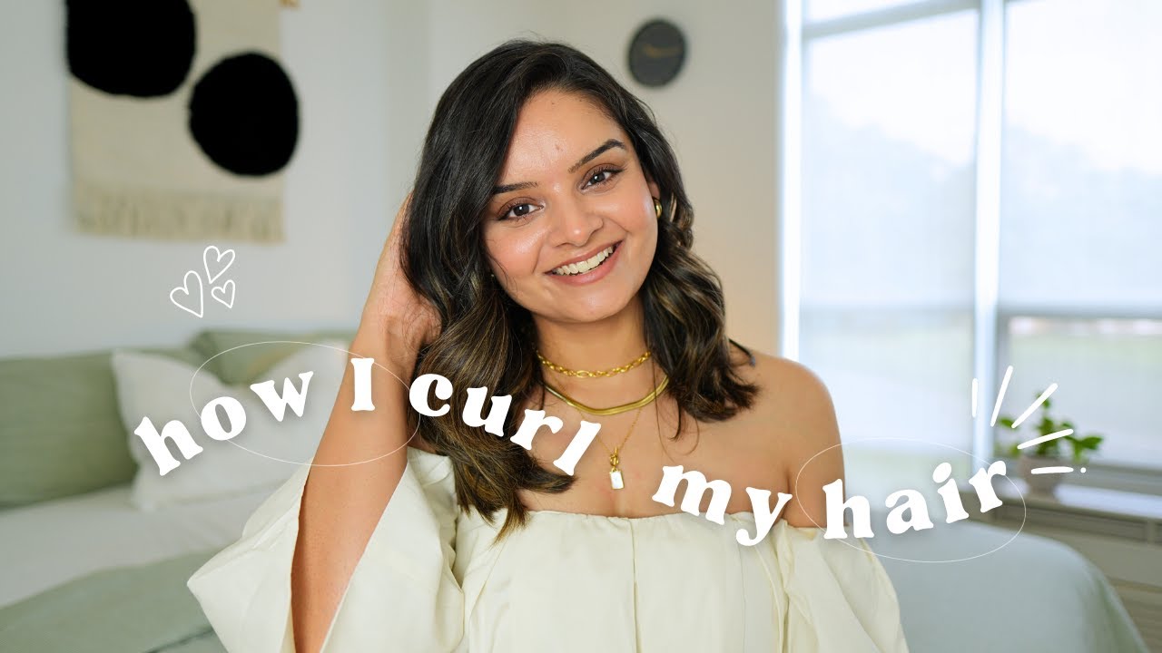 How I Style & Curl My Hair in Under 10 minutes | Step by Step Process ...