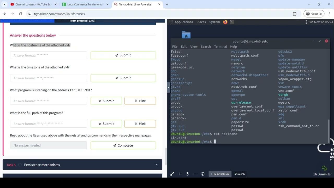 Tryhackme: Linux Forensics Task 4 - YouTube