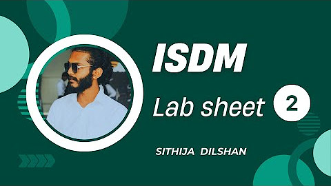 ISDM | Lab Sheets | Discuss - YouTube