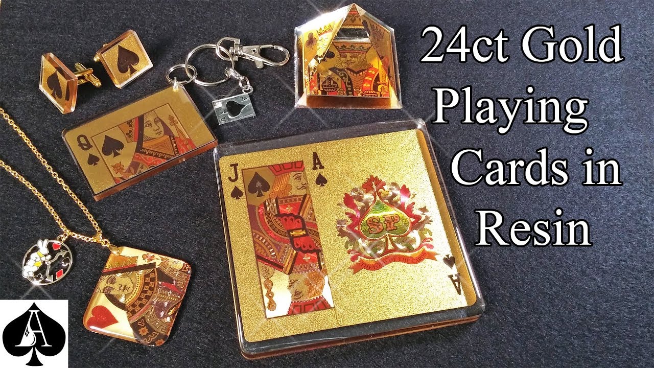 Casting Gold Effect Playing Cards in Epoxy Resin with AMAZING results ...