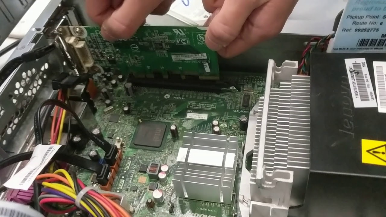 Insert and remove video card - YouTube