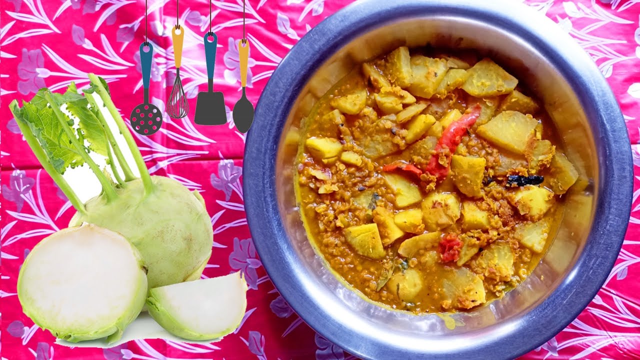Wolkopi Chachchari Recipe (মুসুর ডাল দিয়ে ওলকপি চচ্চড়ি) স্বাদে ...