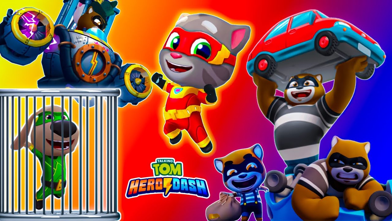 Talking Tom Hero Dash - Tom Rescue Ben - Defeat the Bosses & Finishing ...