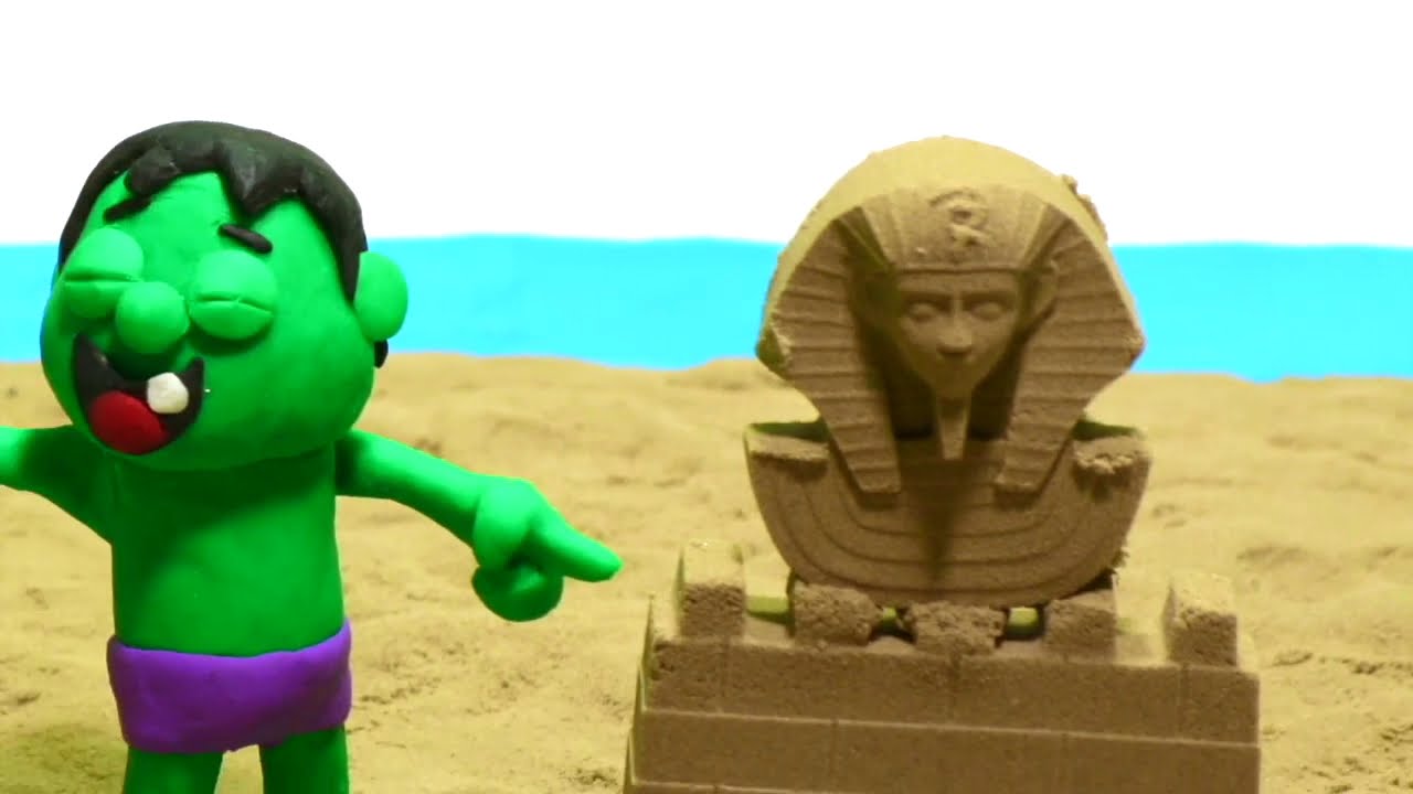 Baby hulk sand Play Doh Stop Motion and Cartoons For Kids - YouTube