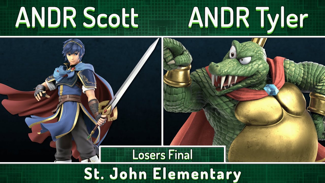 St. John | ANDR Scott (Marth) vs ANDR Tyler (King K Rool) | Losers Final | SSBU Ultimate ...