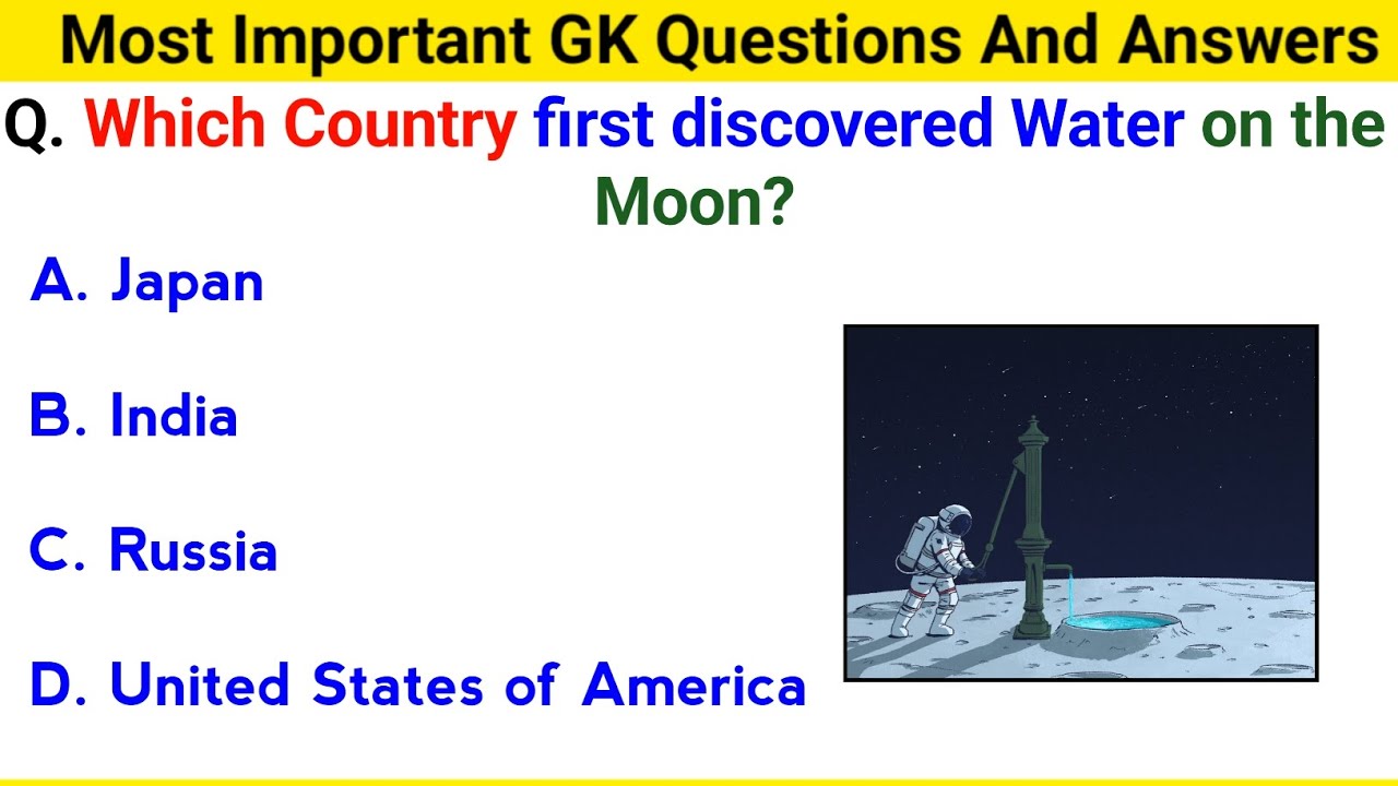 Top 20 GK Questions And Answers || GK In English || GK Quiz ...