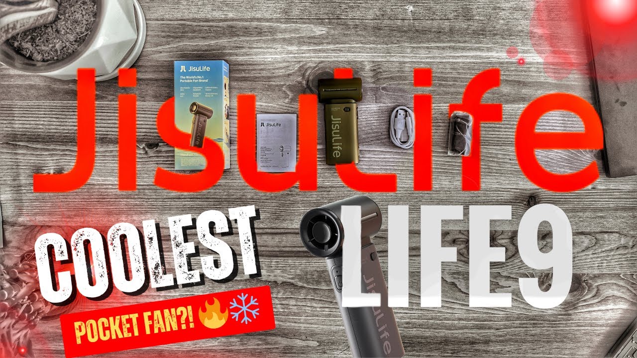 JISULIFE Life9 Mini Handheld Fan Unboxing & Review | 18H Battery | Best ...
