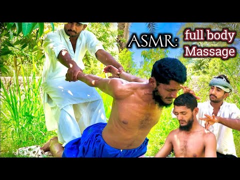 ASMR || BELLY BUTTON LEG SHOULDER HEAD AMAZING MASSAGE || FULL BODY ...