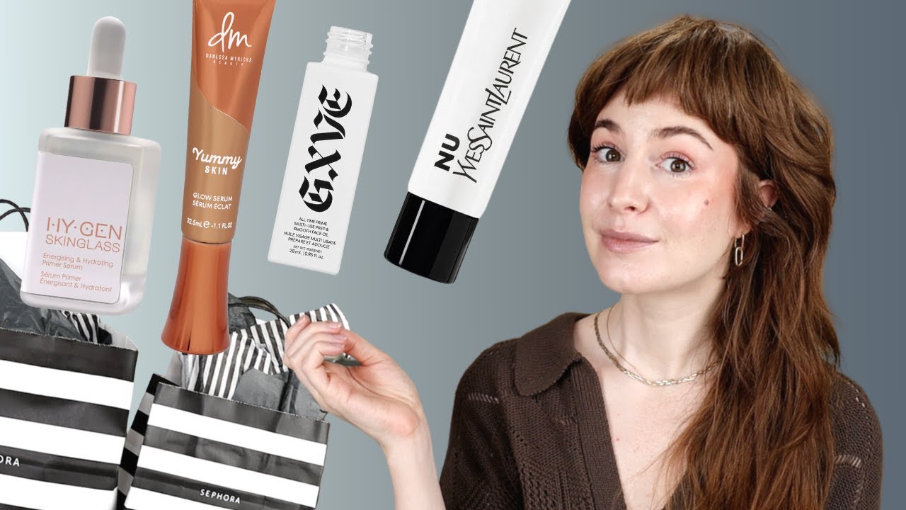 REVIEWING FOUR LUXURY PRIMERS THAT JOE GOT AT SEPHORA FOR SOME REASON I ...