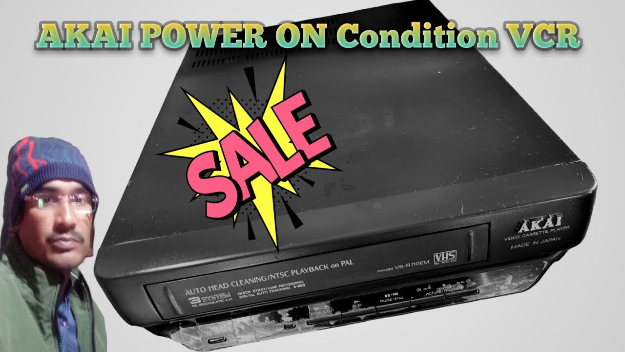 #Sale# Akai Power On Condition VCR - YouTube