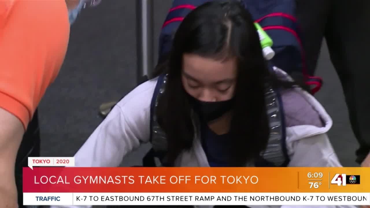 Local gymnasts take off for Tokyo - YouTube