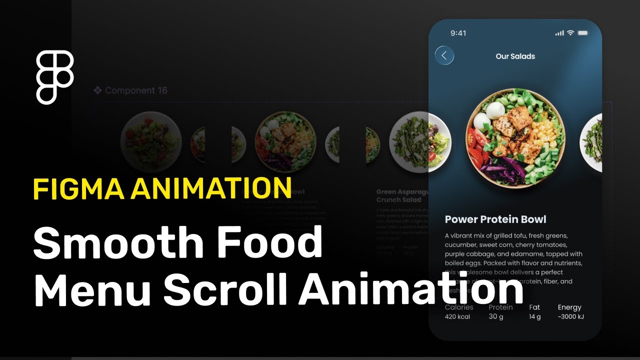 Figma Tutorial. Create a Smooth Food Menu Scroll Animation in Figma ...