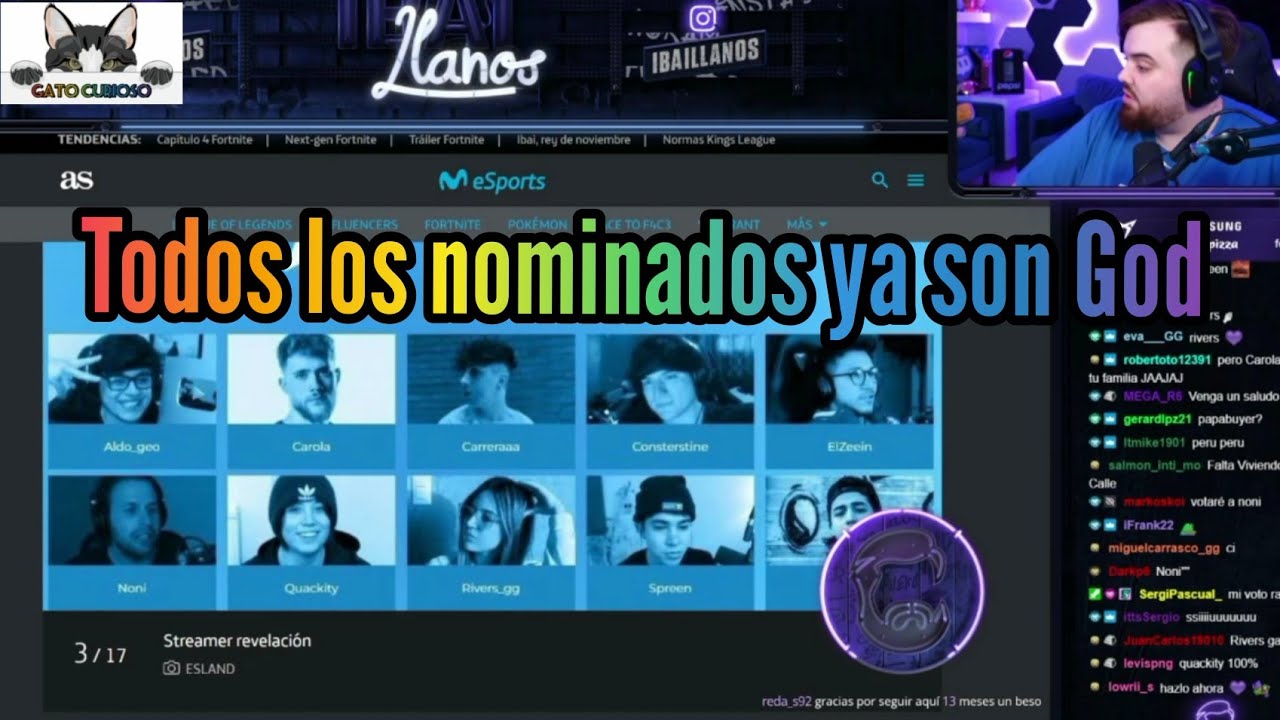 Elzeein nominado a streamers revelación - YouTube