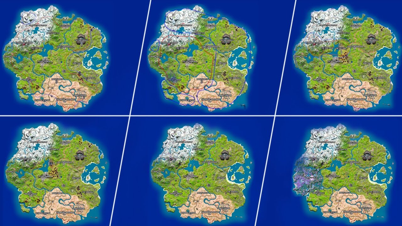 The ENTIRE Evolution Of Fortnite Chapter 3 (Season 2) || Fortnite Map ...
